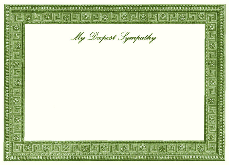My Deepest Sympathy A6 Greeting Card - Alexa Pulitzer®